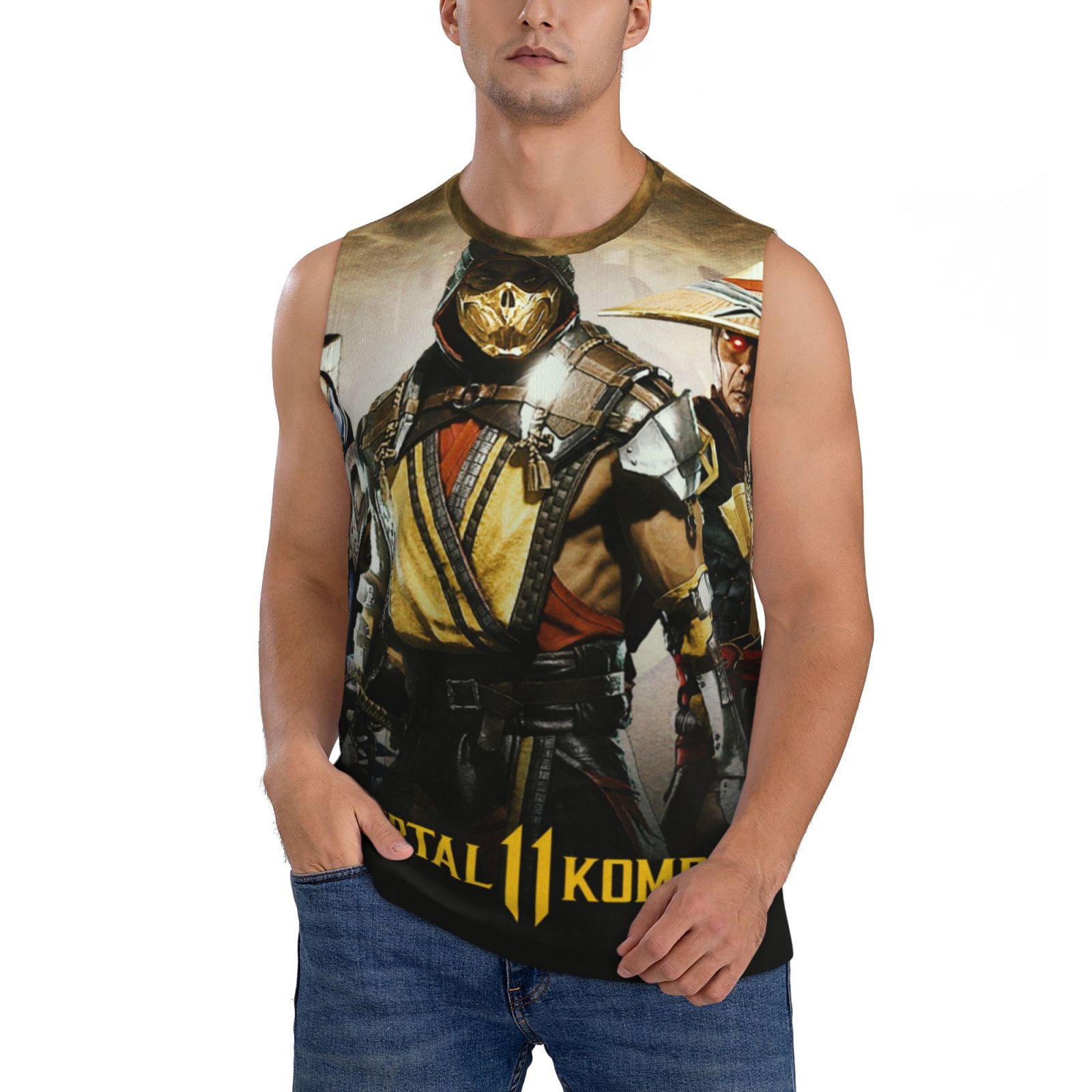 Mortal Kombat 11 Game Tank Top For Mens Lightweight Sleeveless T Shirts ...