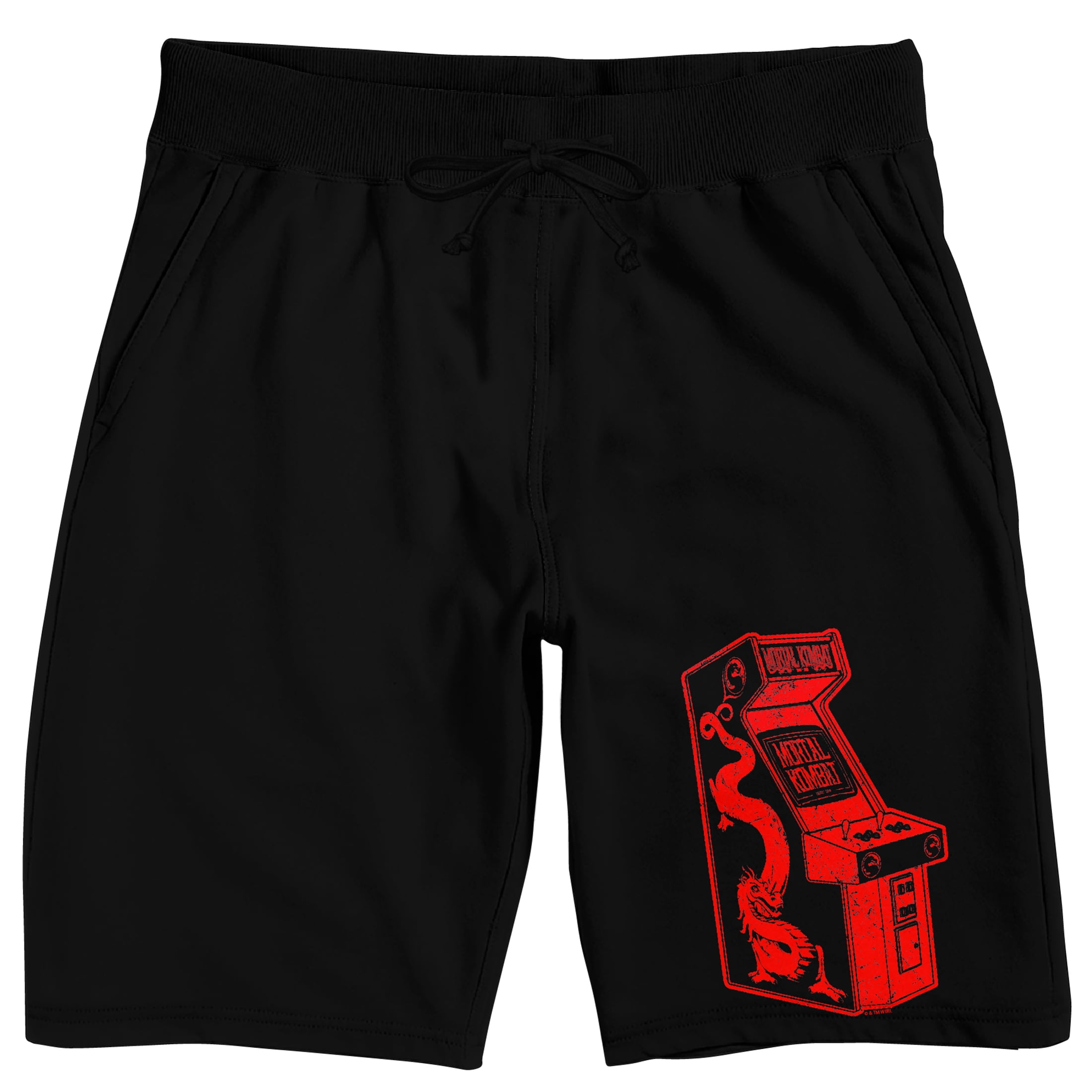 Mortal Kombat Arcade Game Nostalgia Men's Black Sleep Pajama Shorts-3XL ...