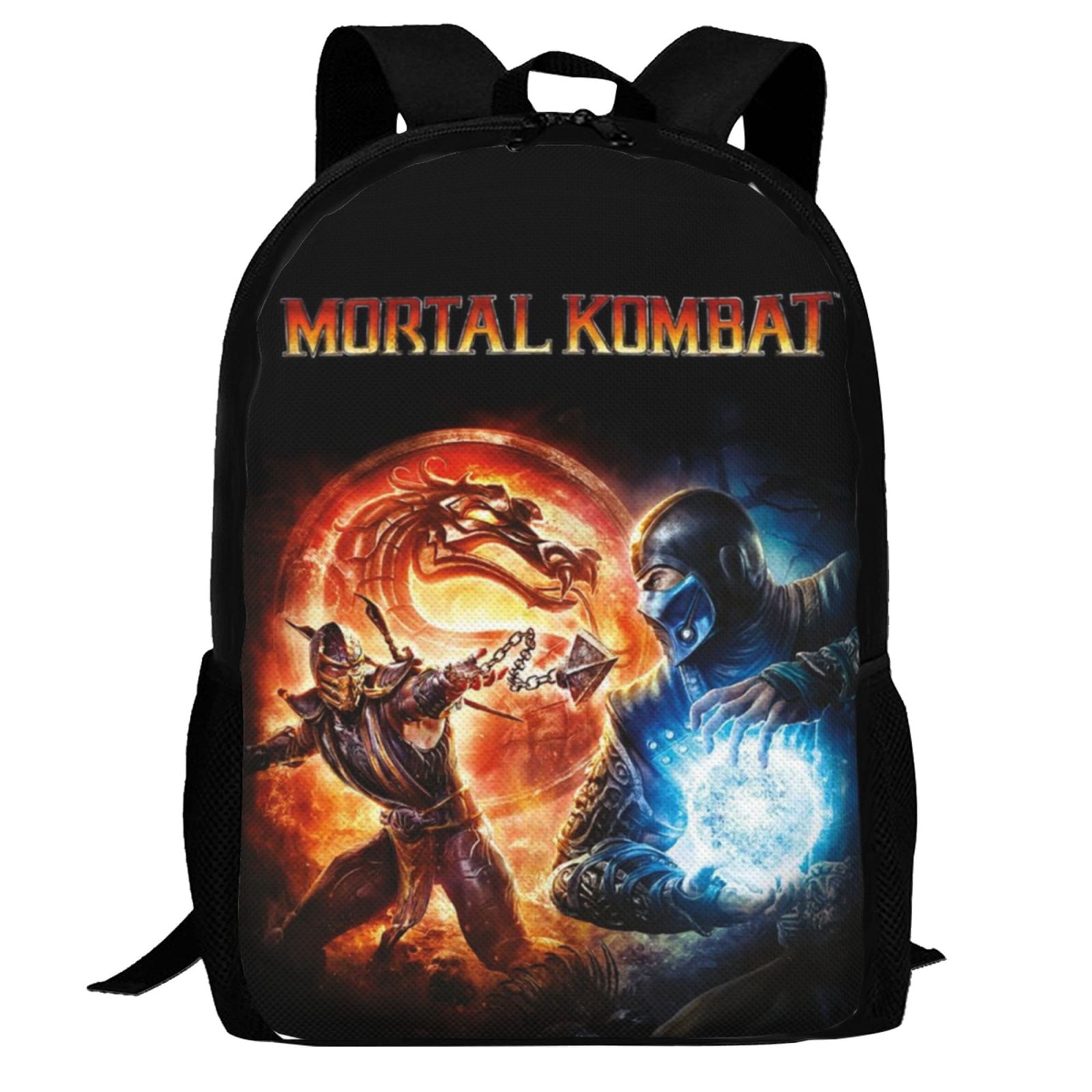 Mortal Kombat Backpack, 3d Printed Laptop Backpack, Water Resistant ...