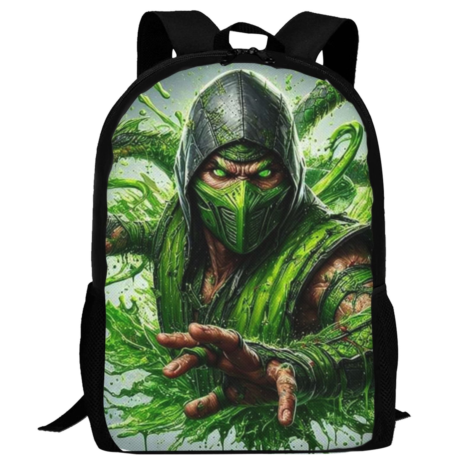 Mortal Kombat Backpack, 3d Printed Laptop Backpack, Water Resistant ...