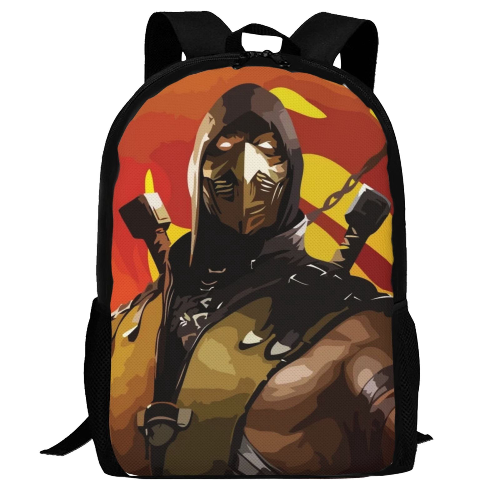 Mortal Kombat Backpack, 3d Printed Laptop Backpack, Water Resistant ...
