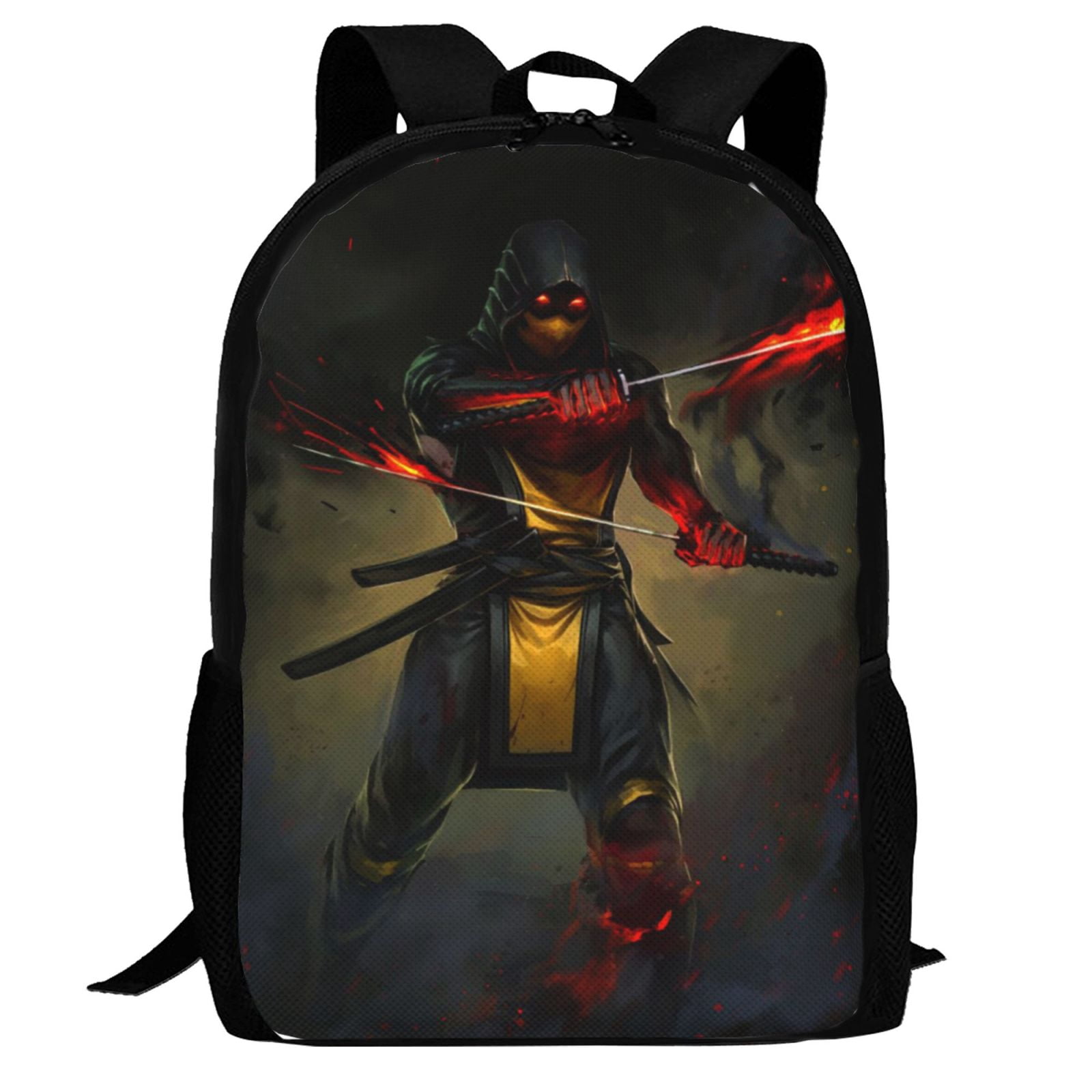 Mortal Kombat Backpack, 3d Printed Laptop Backpack, Water Resistant ...