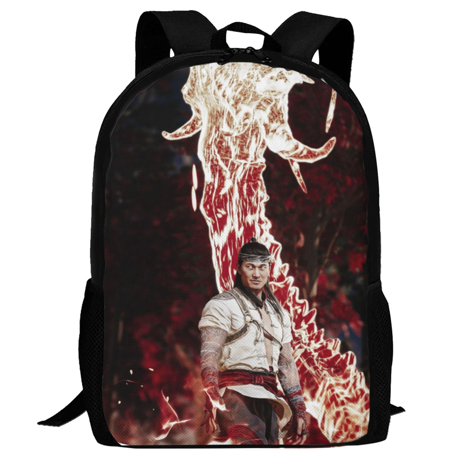 Mortal Kombat Backpack, 3d Printed Laptop Backpack, Water Resistant ...