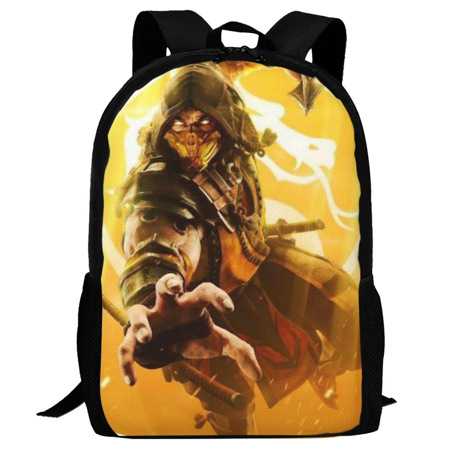 Mortal Kombat Backpack, 3d Printed Laptop Backpack, Water Resistant ...