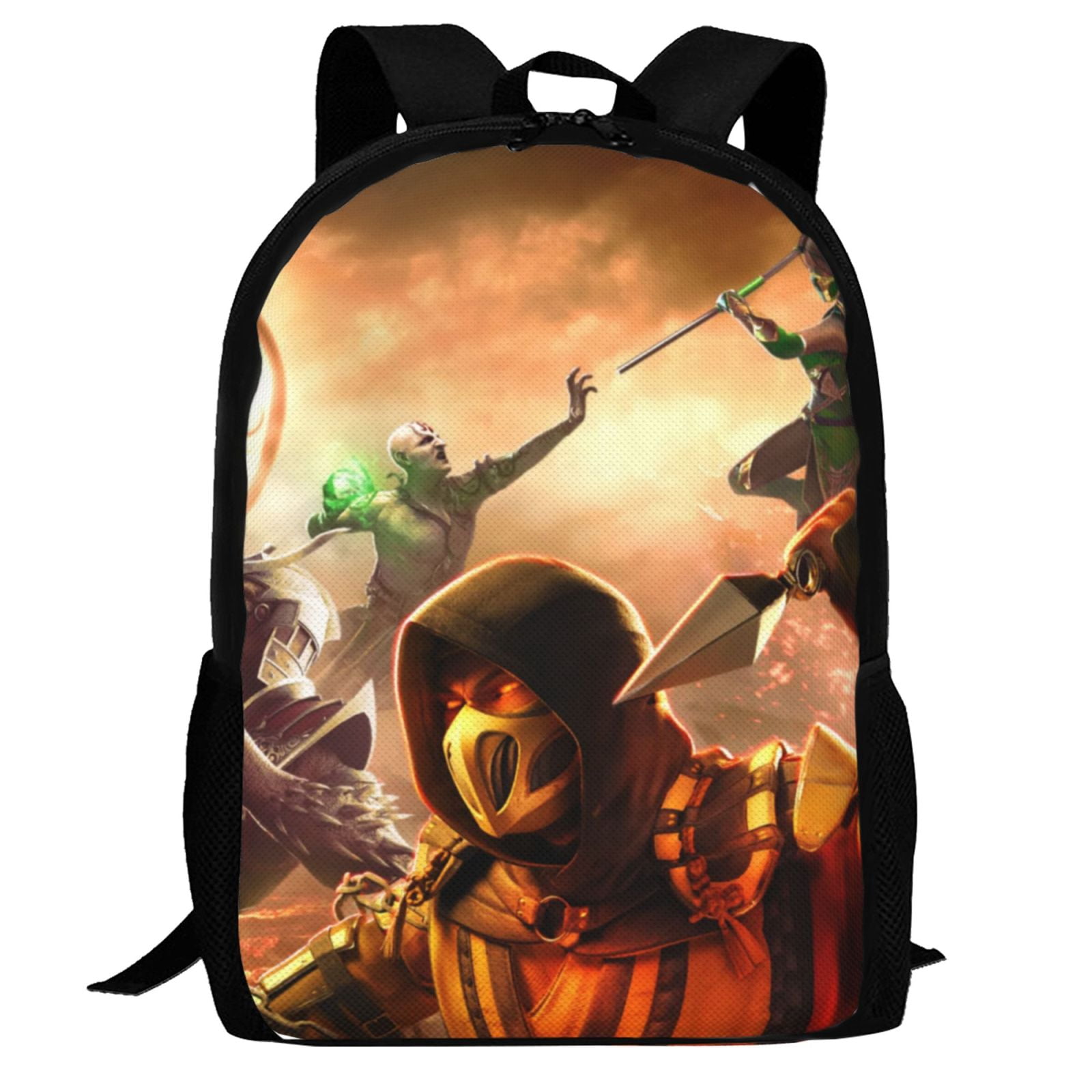 Mortal Kombat Backpack, 3d Printed Laptop Backpack, Water Resistant ...