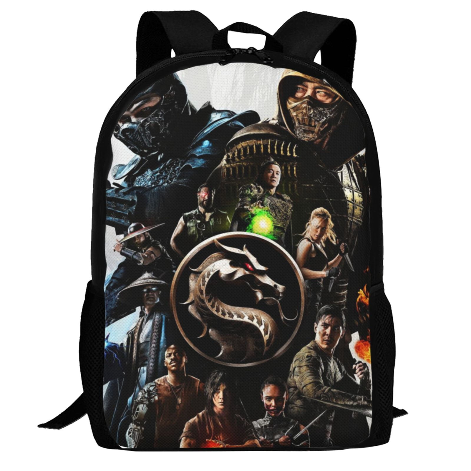 Mortal Kombat Backpack, 3d Printed Laptop Backpack, Water Resistant ...