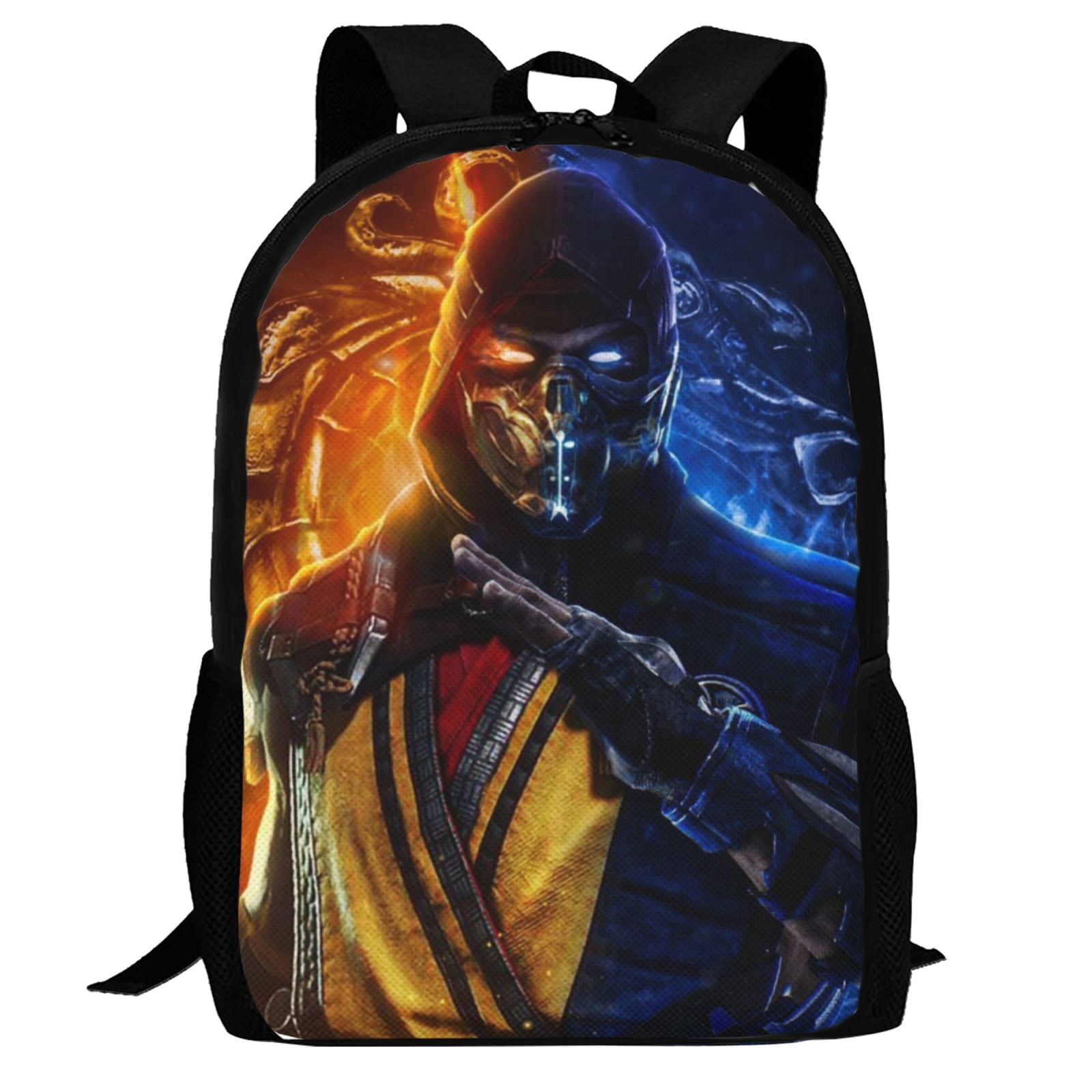 Mortal Kombat Backpack, 3d Printed Laptop Backpack, Water Resistant ...