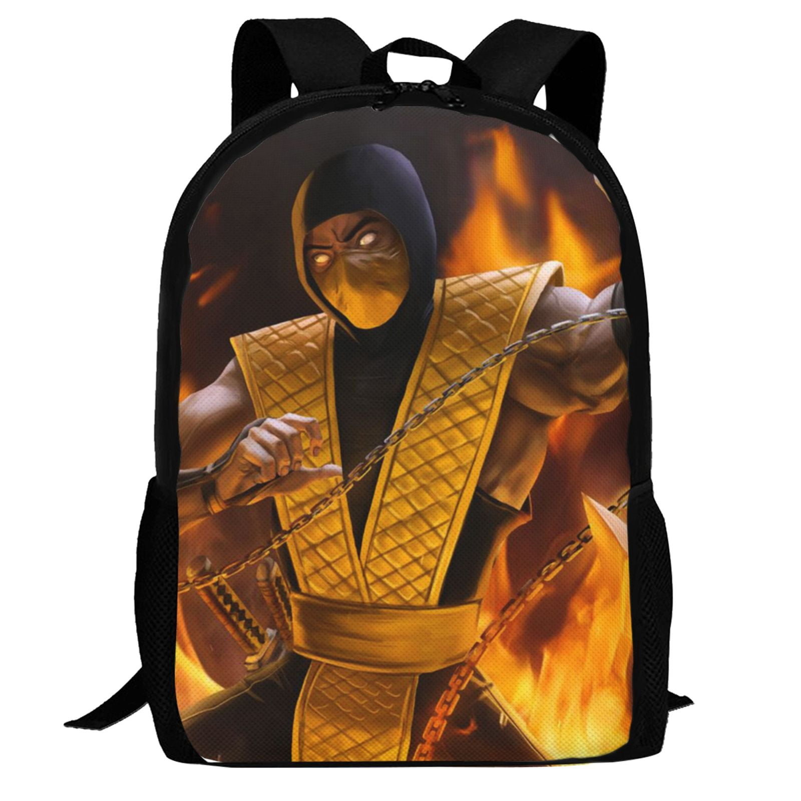 Mortal Kombat Backpack, 3d Printed Laptop Backpack, Water Resistant ...