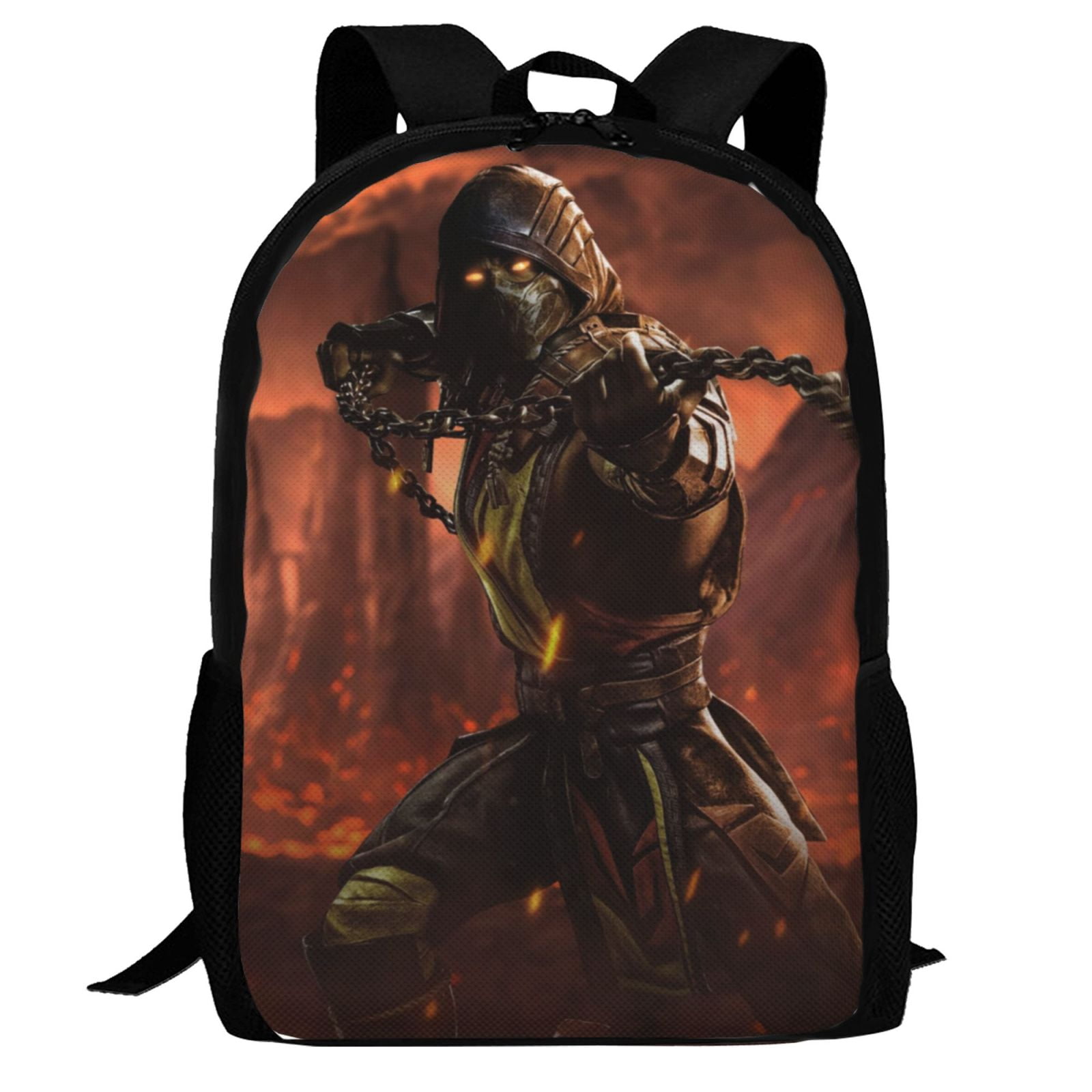 Mortal Kombat Backpack, 3d Printed Laptop Backpack, Water Resistant ...