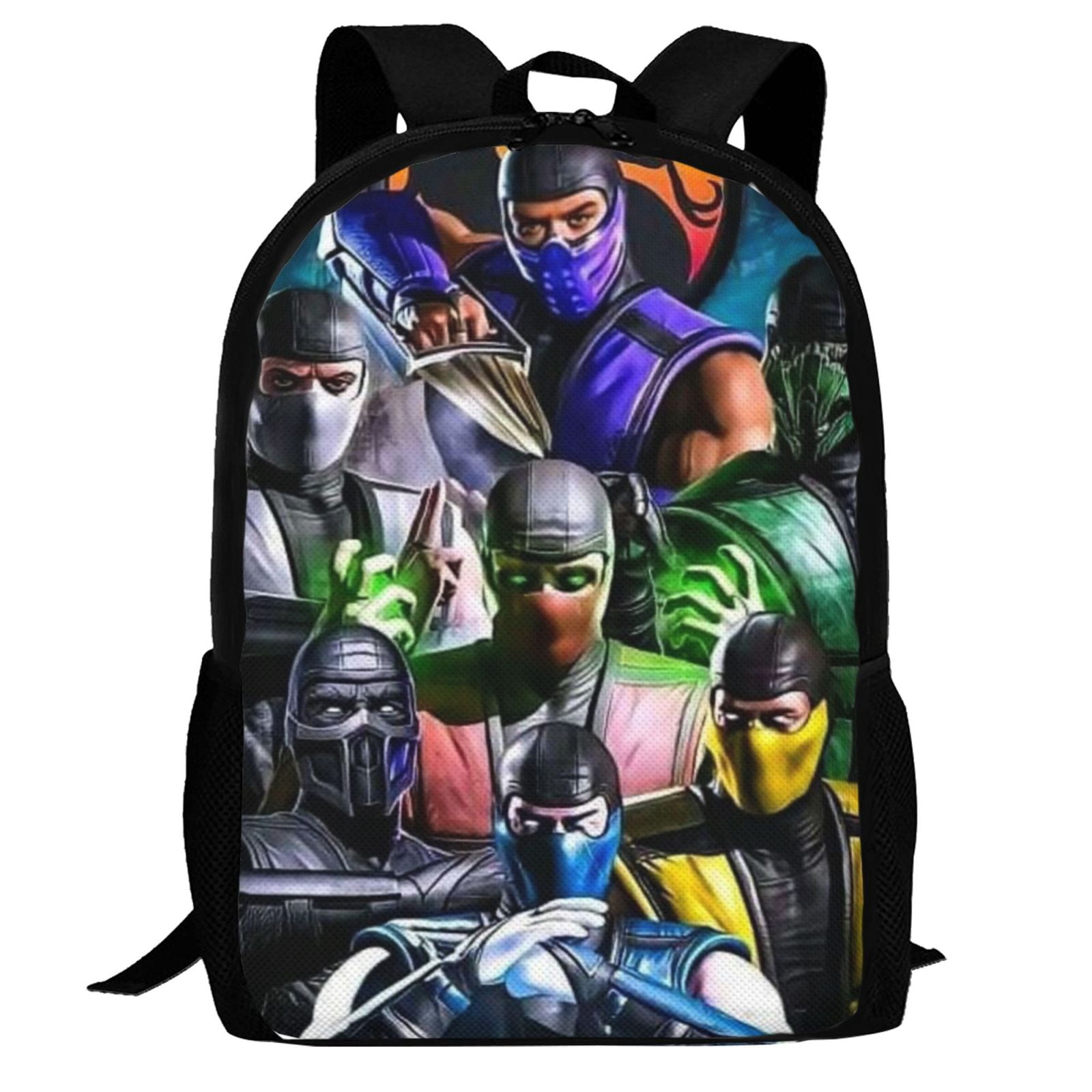 Mortal Kombat Backpack, 3d Printed Laptop Backpack, Water Resistant ...