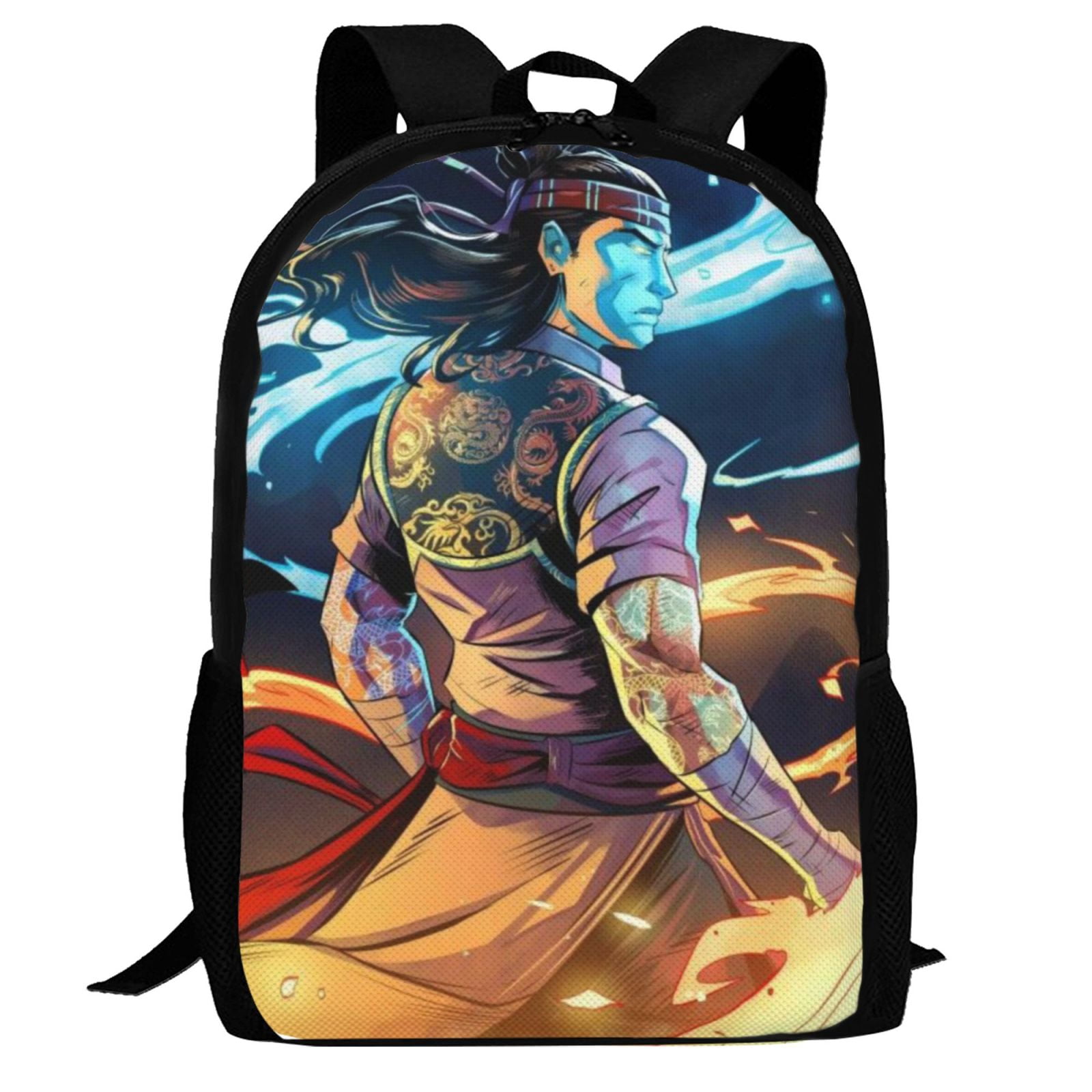 Mortal Kombat Backpack, 3d Printed Laptop Backpack, Water Resistant ...