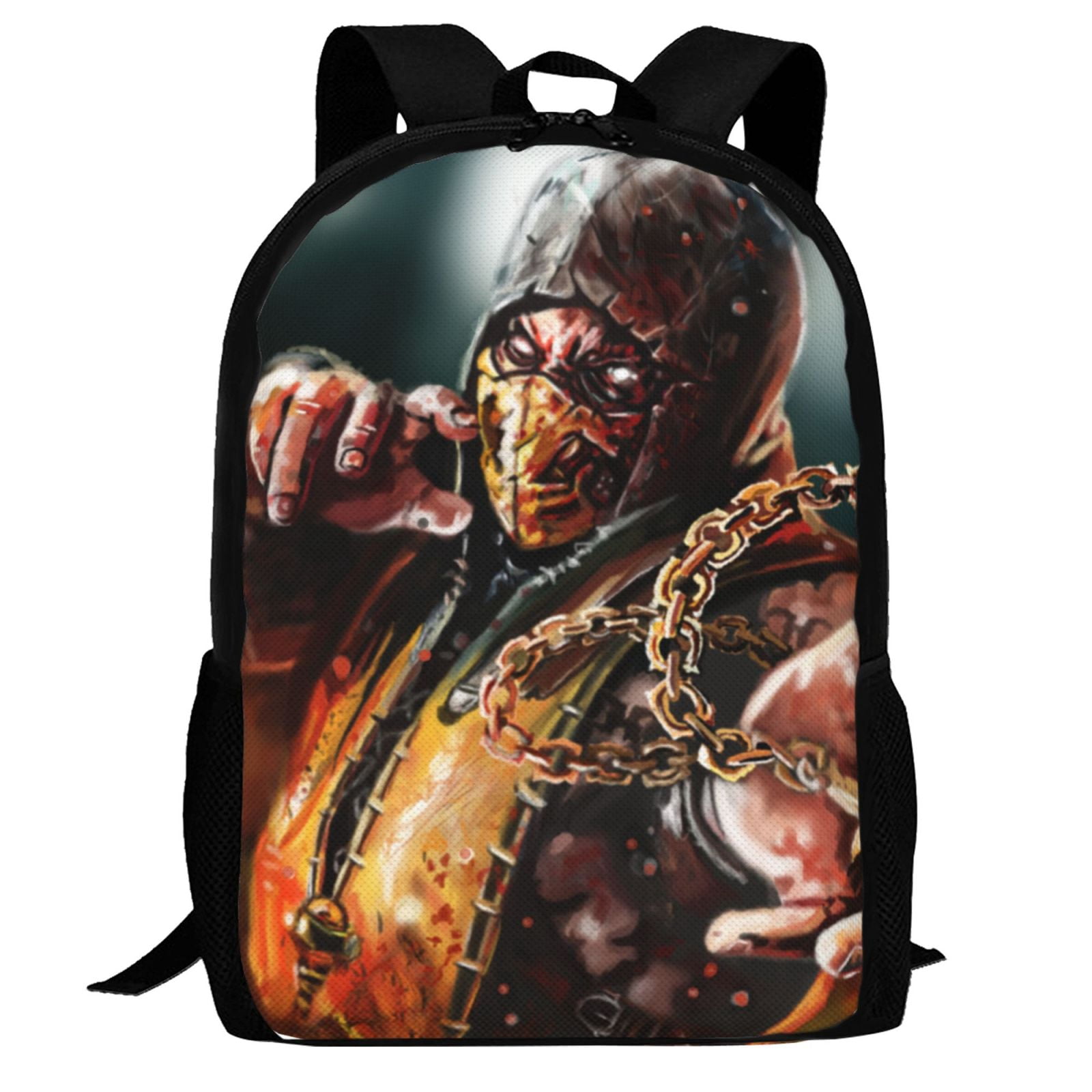 Mortal Kombat Backpack, 3d Printed Laptop Backpack, Water Resistant ...