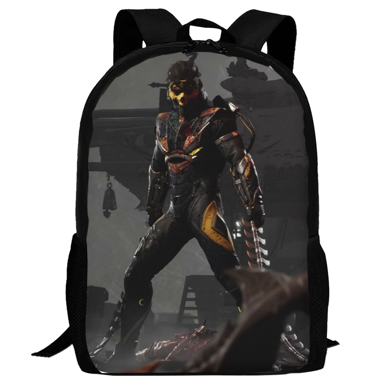 Mortal Kombat Backpack, 3d Printed Laptop Backpack, Water Resistant ...