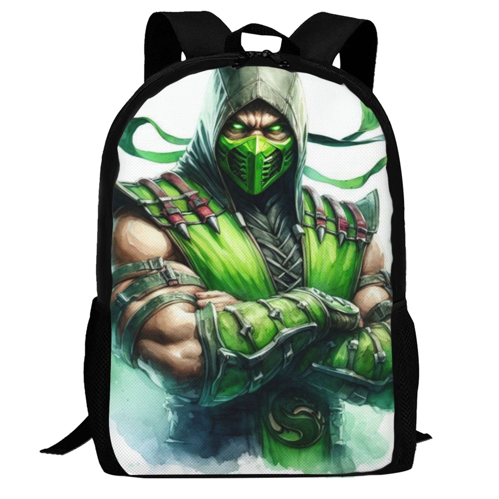 Mortal Kombat Backpack, 3d Printed Laptop Backpack, Water Resistant ...
