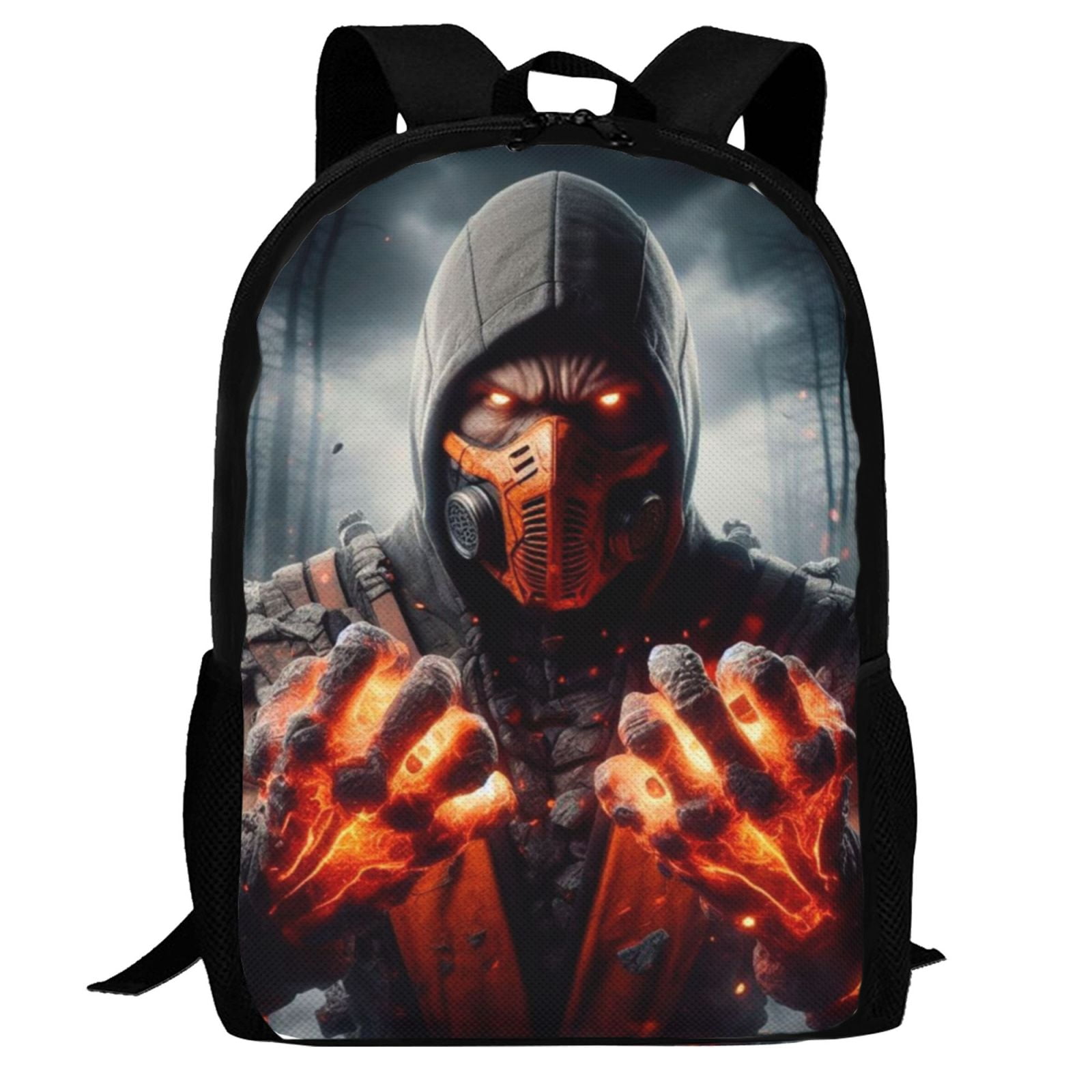 Mortal Kombat Backpack, 3d Printed Laptop Backpack, Water Resistant ...
