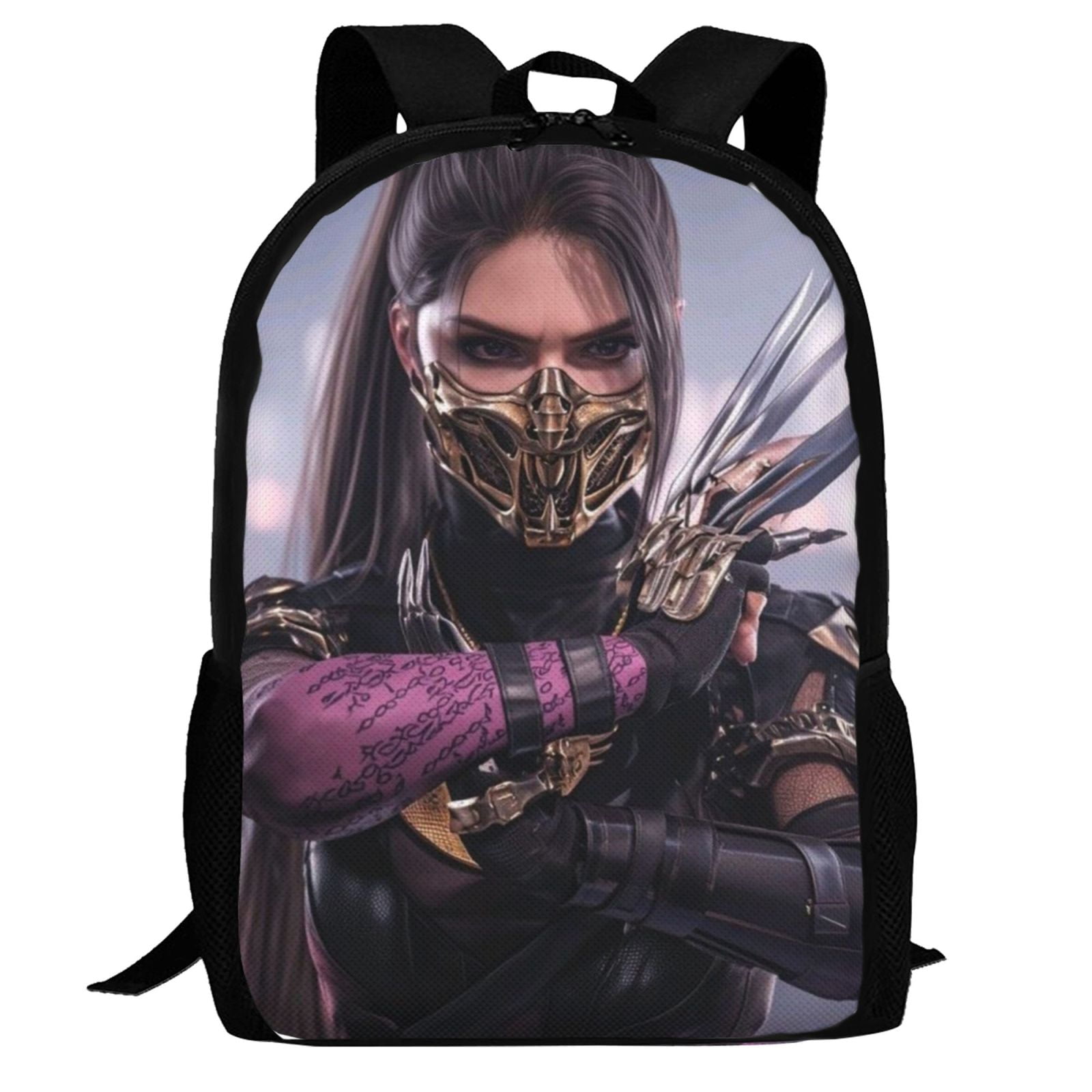 Mortal Kombat Backpack, 3d Printed Laptop Backpack, Water Resistant ...