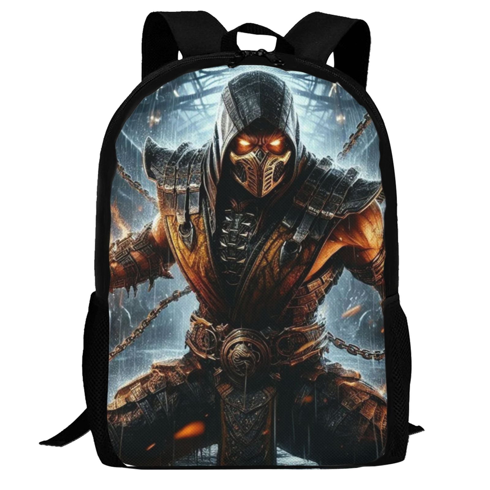 Mortal Kombat Backpack, 3d Printed Laptop Backpack, Water Resistant ...