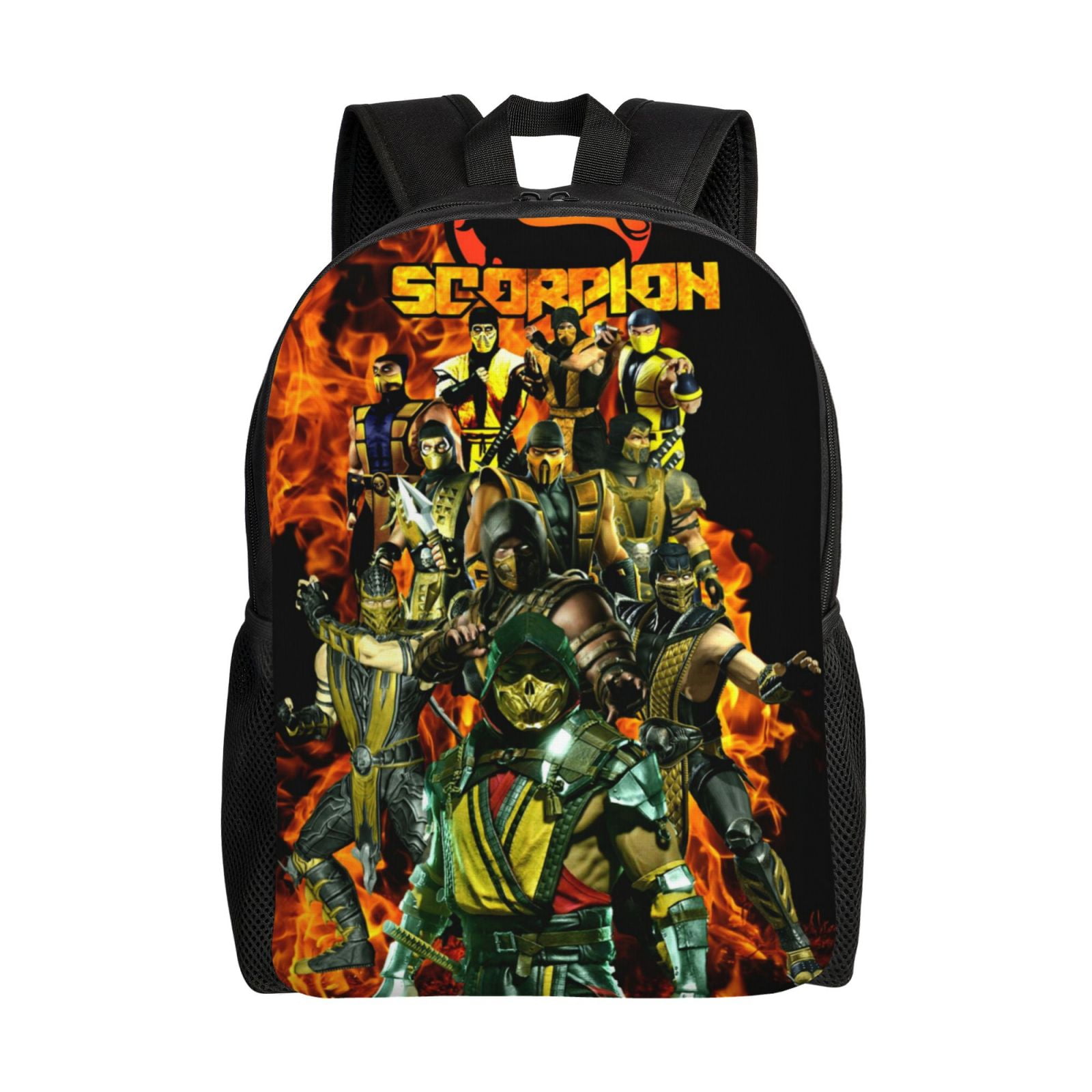 Mortal Kombat Backpack Casual Adjustable Bookbag School Bag Unisex ...