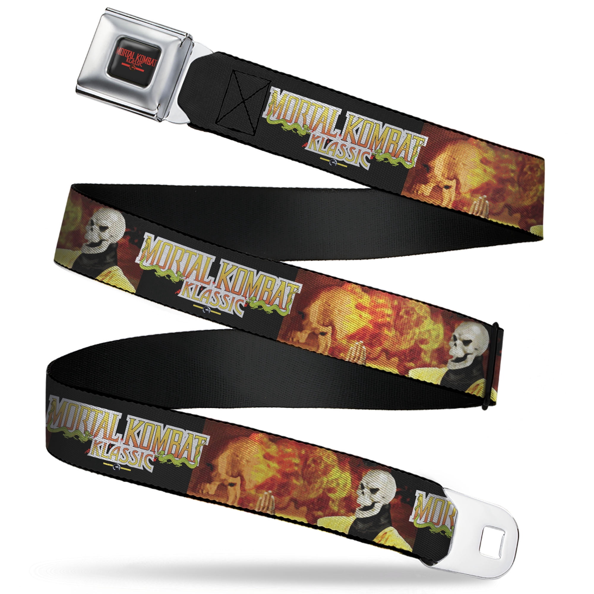 Mortal Kombat Belt, Seatbelt Buckle Belt, Mortal Kombat Klassic Inferno ...