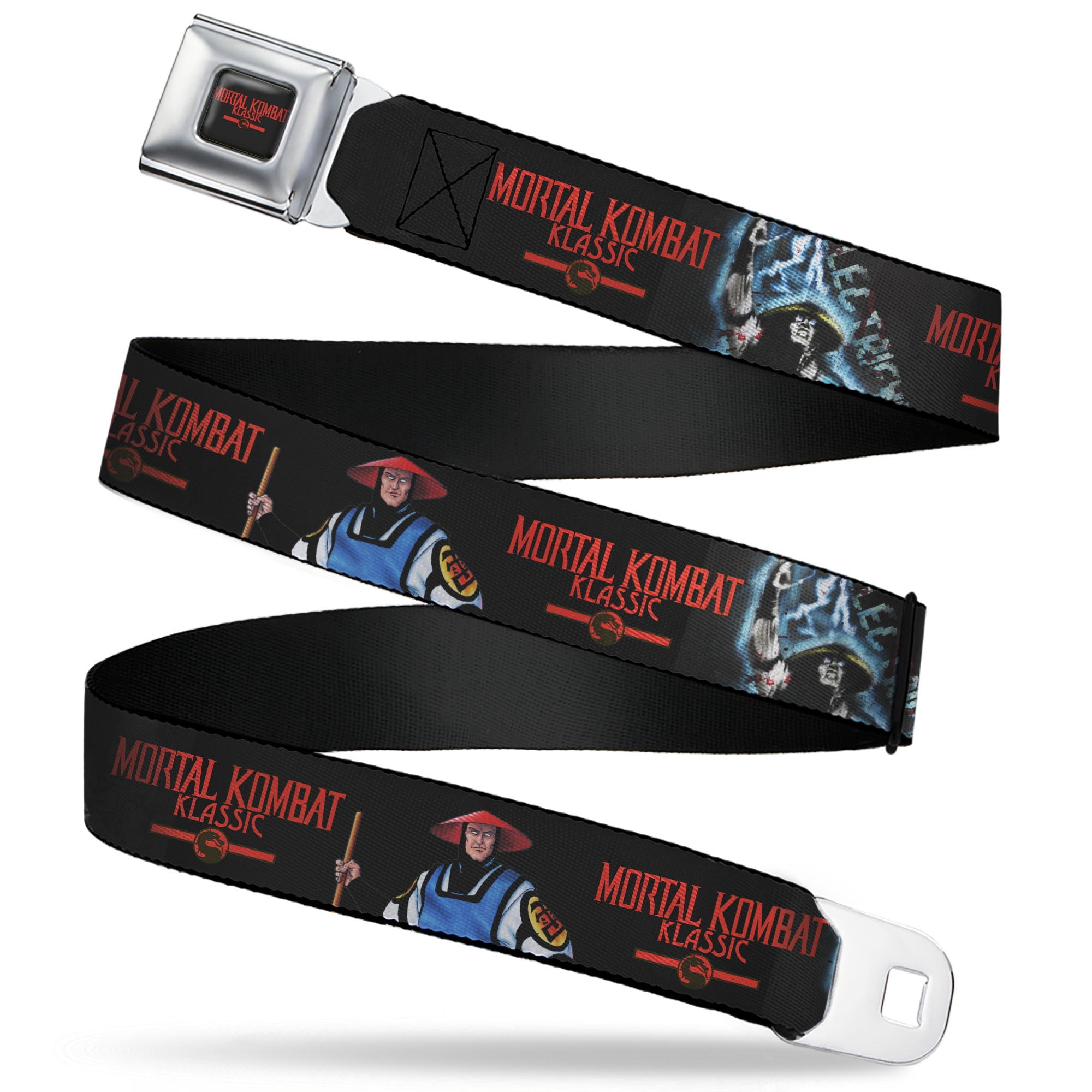 Mortal Kombat Belt, Seatbelt Buckle Belt, Mortal Kombat Klassic Raiden ...