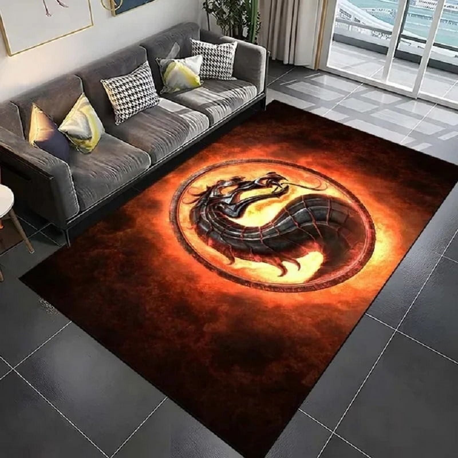 Mortal Kombat Carpet 20'' x 31'' Bedroom Sofa Rug Door Mat Kitchen ...