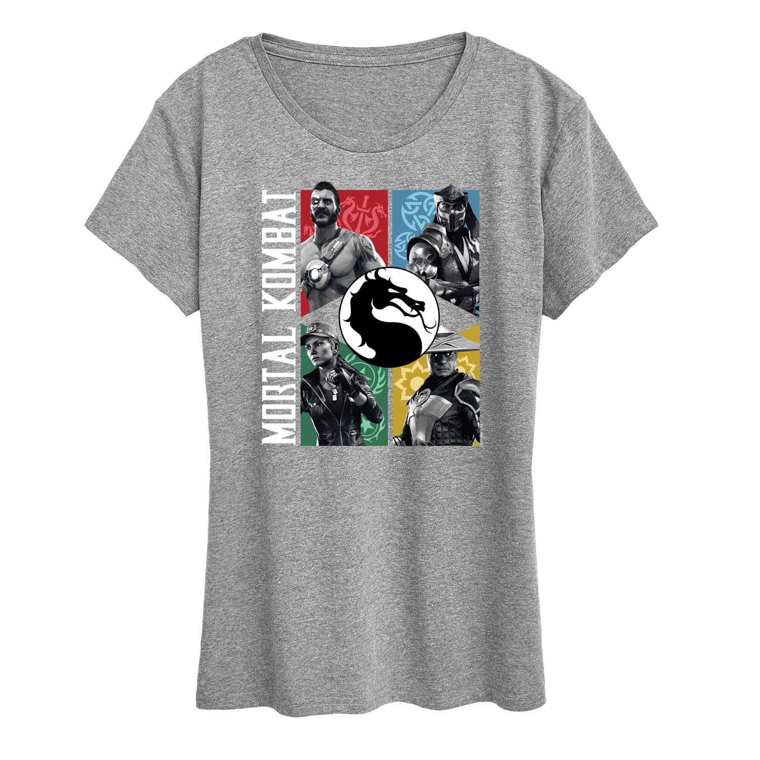 Mortal Kombat - Character Grid - Women's Short Sleeve Graphic T-Shirt ...