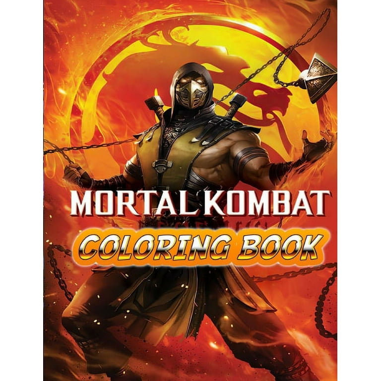 mortal kombat coloring pages logo