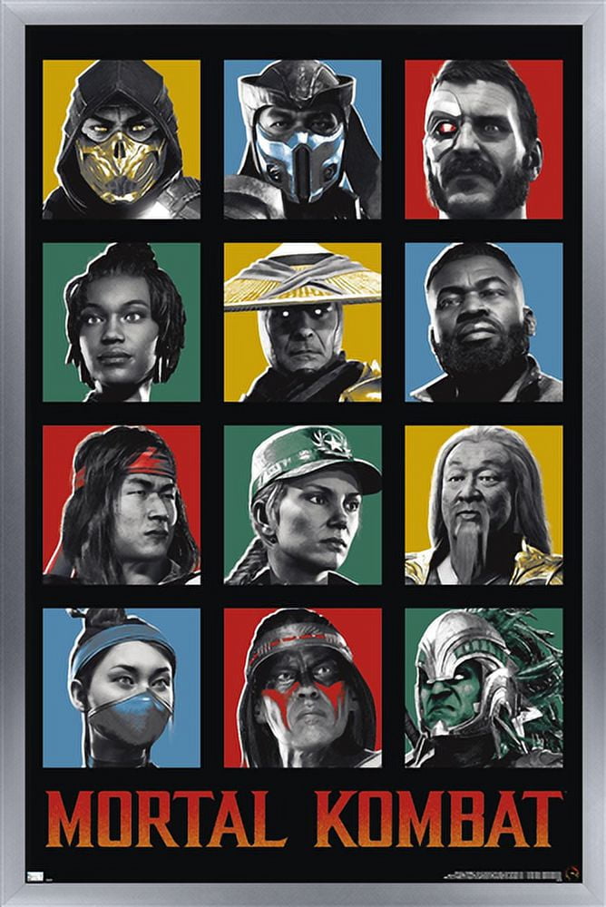 Mortal Kombat - Grid Wall Poster, 14.725" x 22.375" Framed - Walmart.com