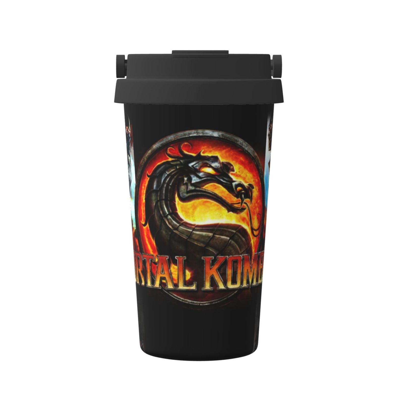 Mortal Kombat Insulated Coffee Mug Portable Thermos Cup Stainless Steel ...