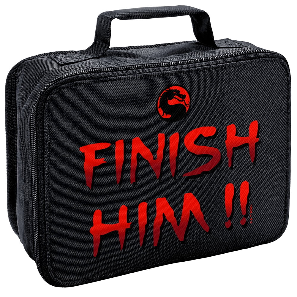 Mortal Kombat Klassic Finish Him Insulated Soft Sided Lunch Box ...