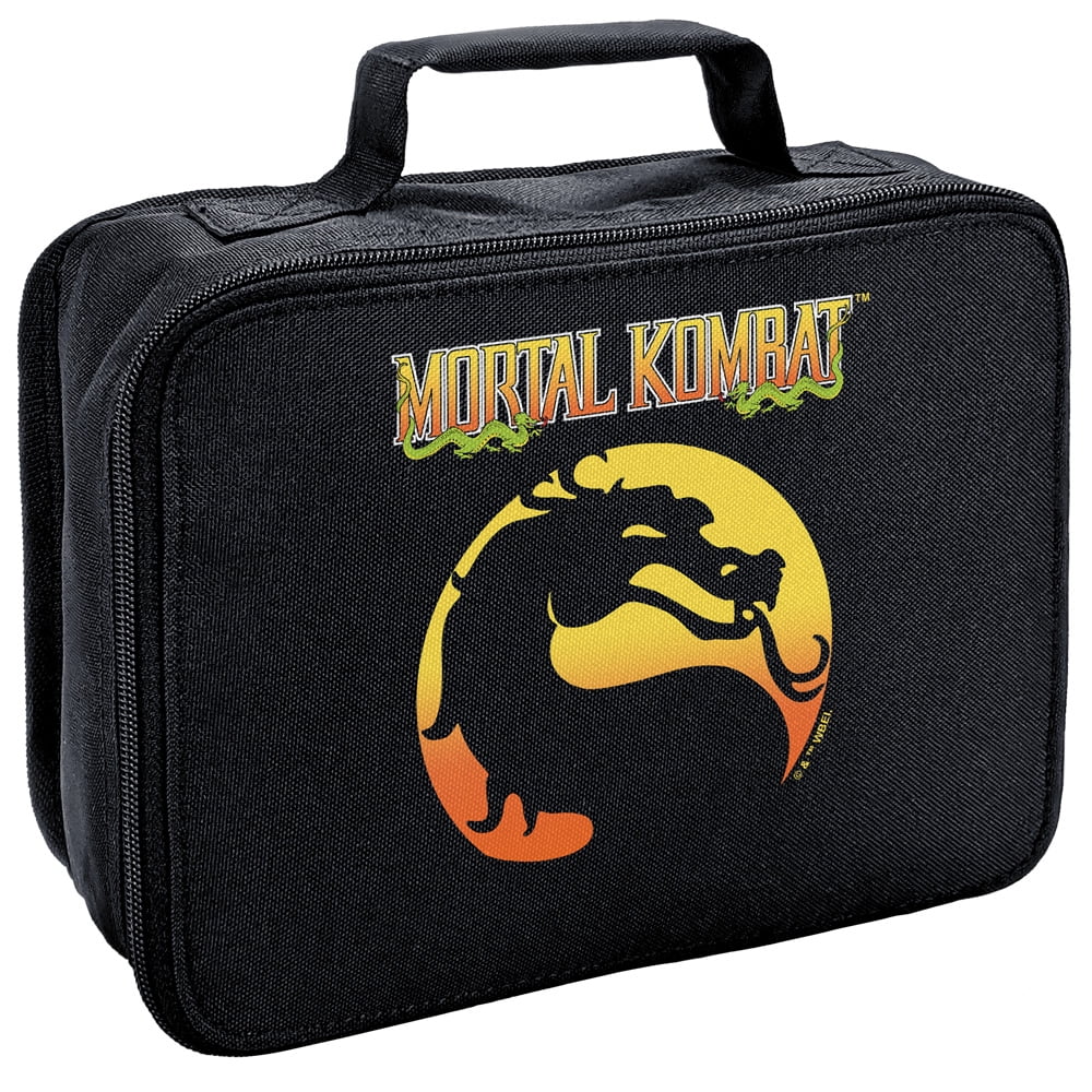 Mortal Kombat Klassic Logo Insulated Soft Sided Lunch Box - Reusable ...