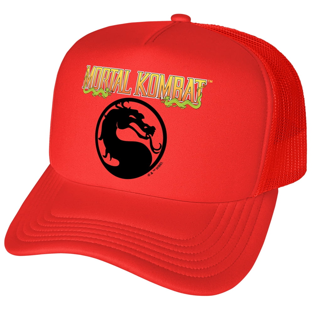 Mortal Kombat Klassic Mortal Kombat Klassic Black Logo Foam Snapback ...