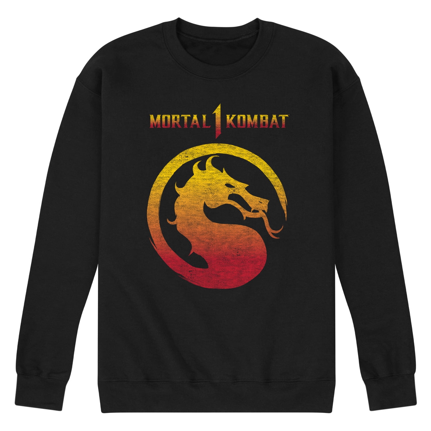 Mortal Kombat - Mk 1 Logo Vintage - Adult Crew Fleece - Walmart.com
