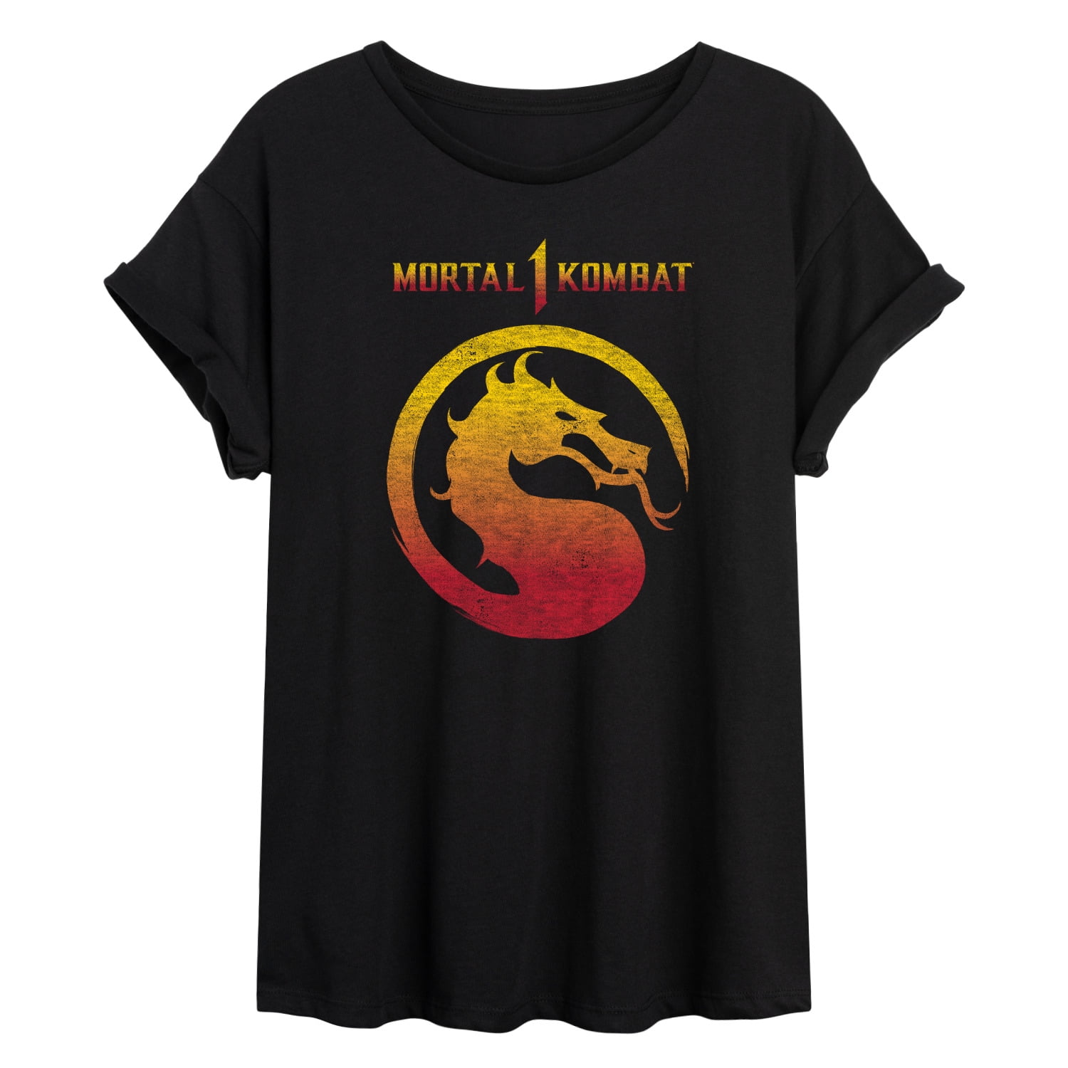 Mortal Kombat - Mk 1 Logo Vintage - Women's Oversized T-Shirt - Walmart.com