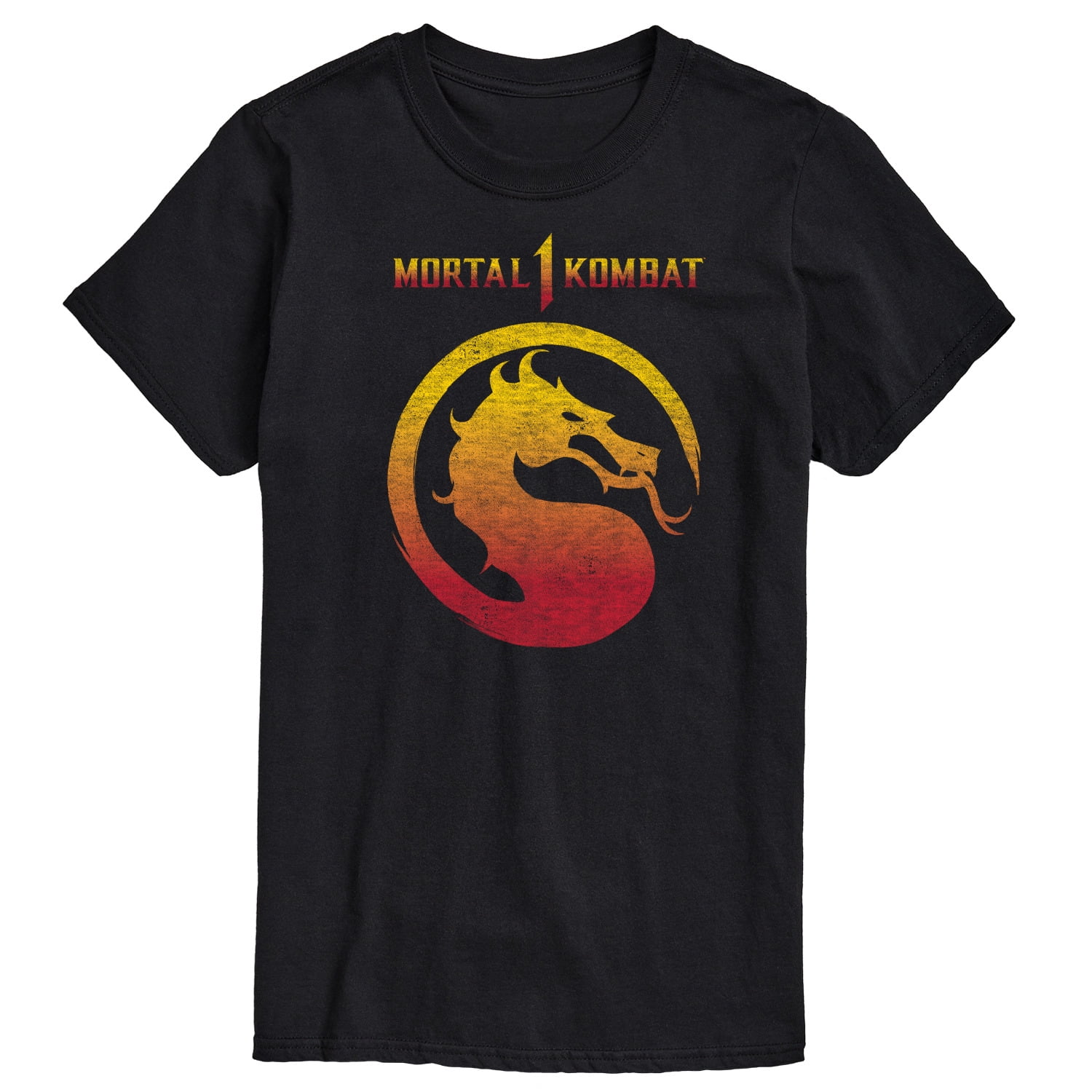 Mortal Kombat - Mk 1 Logo Vintage - Men's Short Sleeve Graphic T-Shirt ...