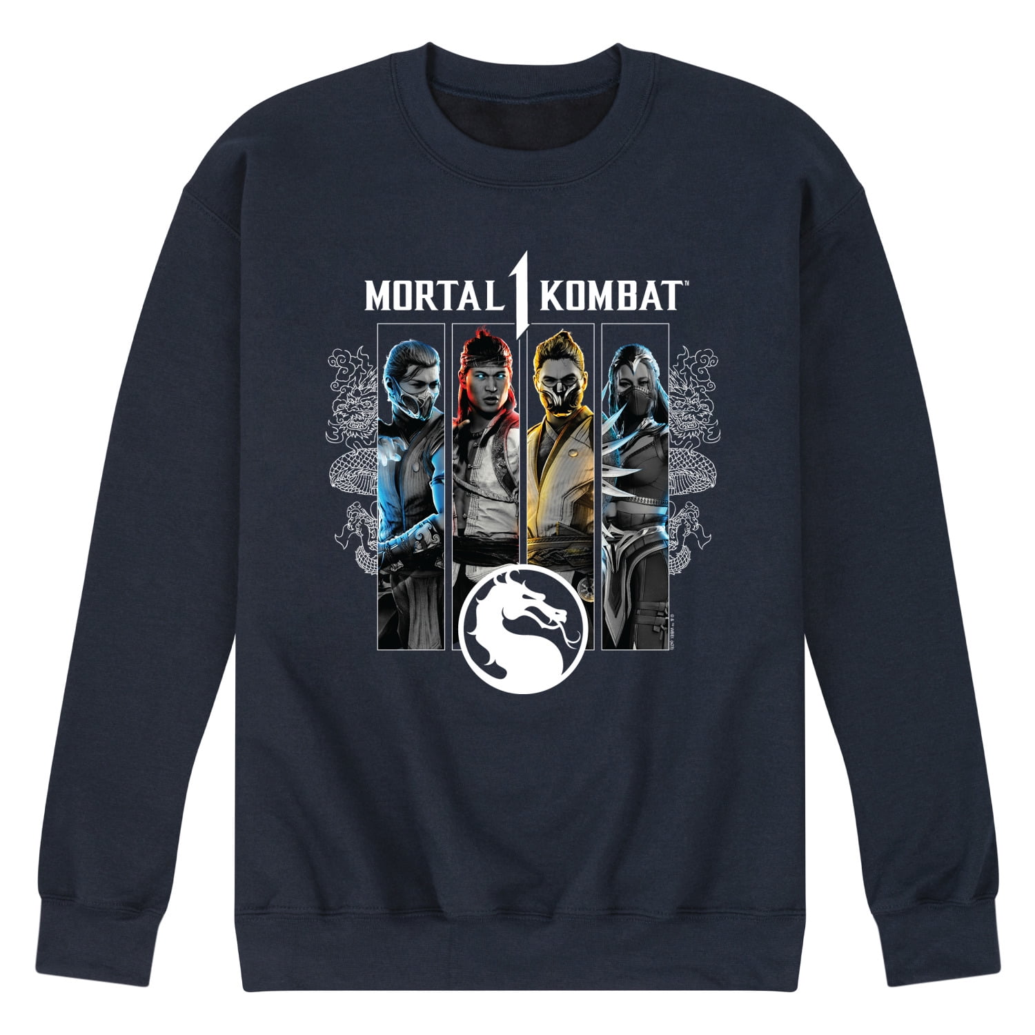 Mortal Kombat - Mk1 Characters - Adult Crew Fleece - Walmart.com