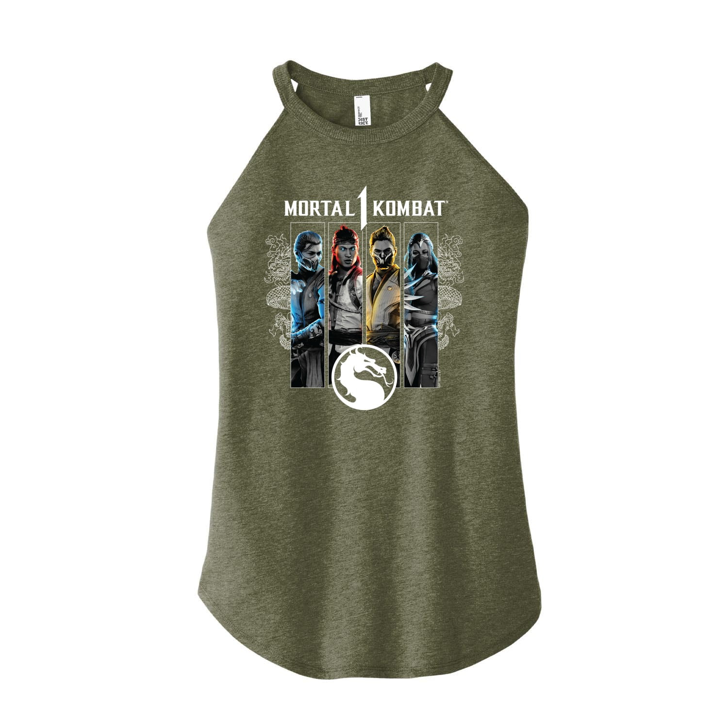 Mortal Kombat - Mk1 Characters - Juniors High Neck Tank Top - Walmart.com