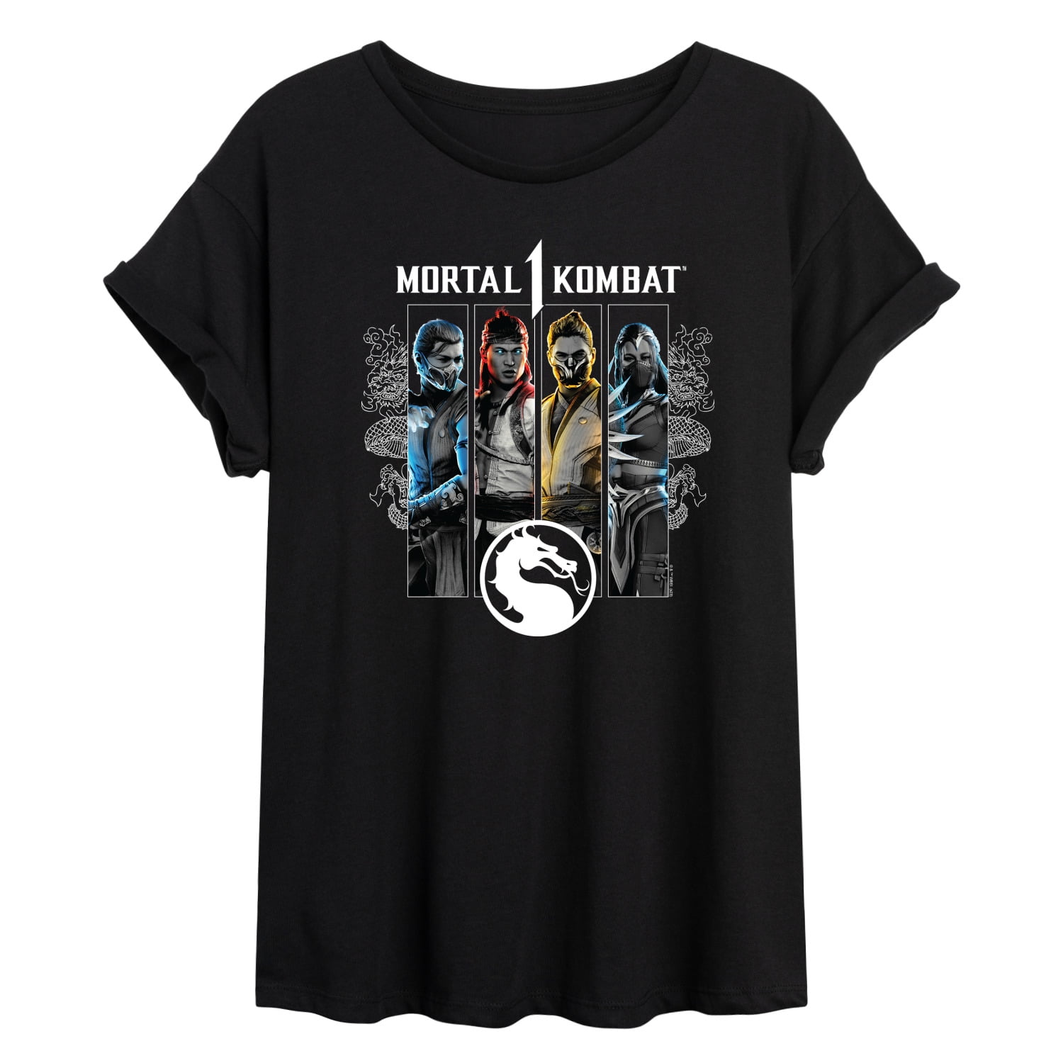 Mortal Kombat - Mk1 Characters - Juniors Ideal Flowy Muscle T-Shirt ...