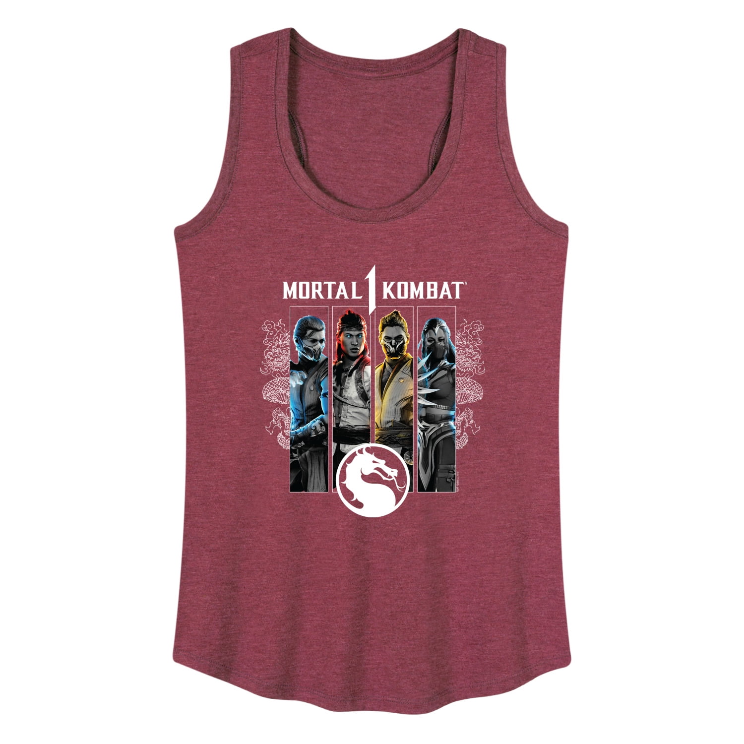 Mortal Kombat - Mk1 Characters - Women's Racerback Tank Top - Walmart.com