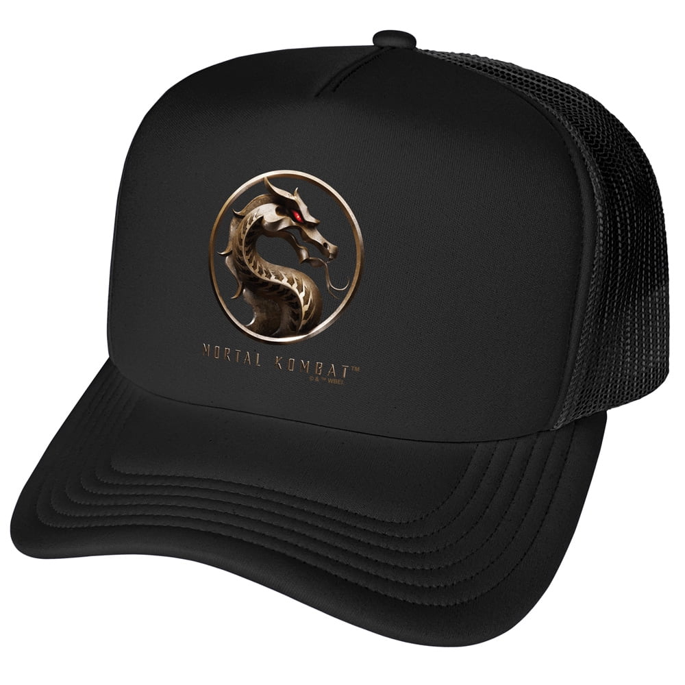Mortal Kombat Movie Logo Foam Snapback Trucker Hat - Unisex for Men and ...