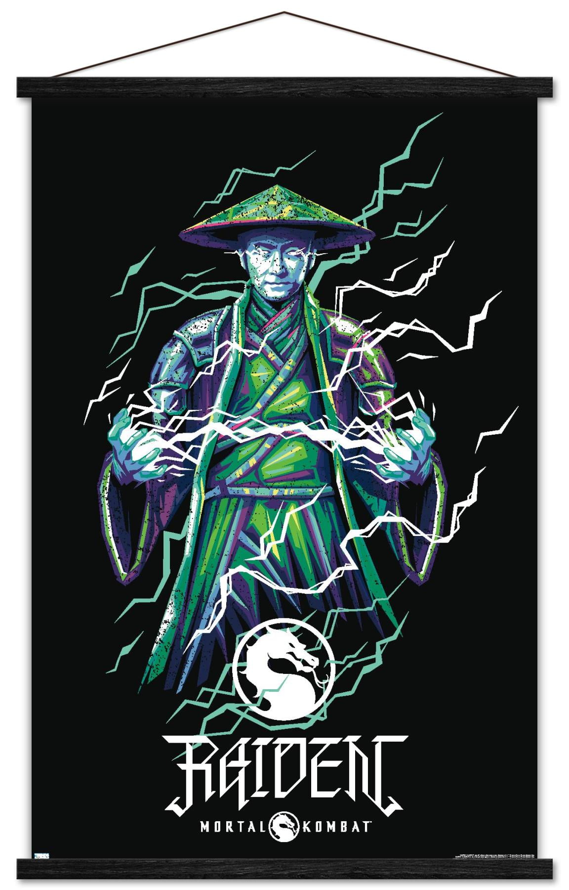 Mortal Kombat Movie - Raiden Wall Poster with Magnetic Frame, 22.375" x ...