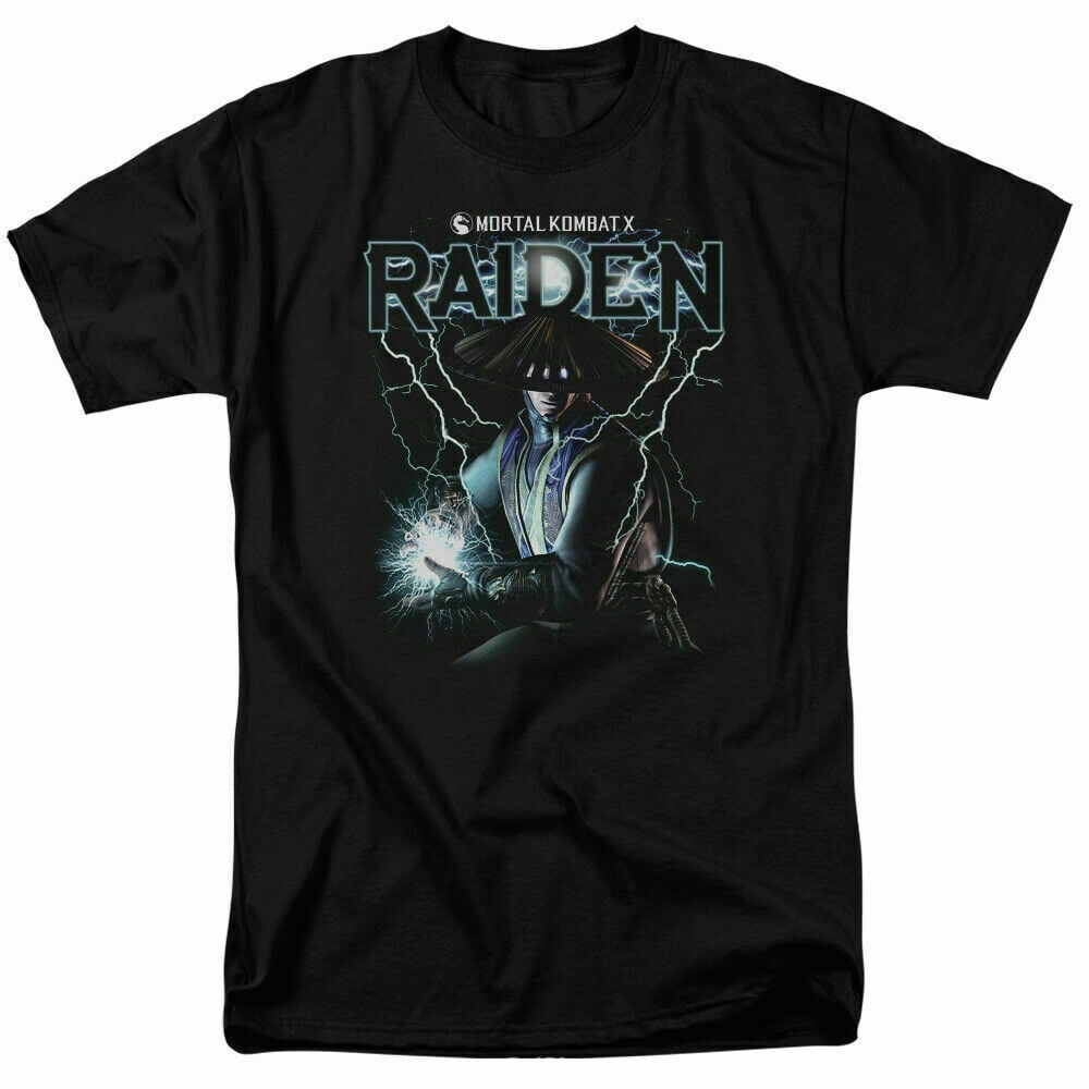 Mortal Kombat Raiden T Shirt Licensed Comic Book Video Game Tee Black ...