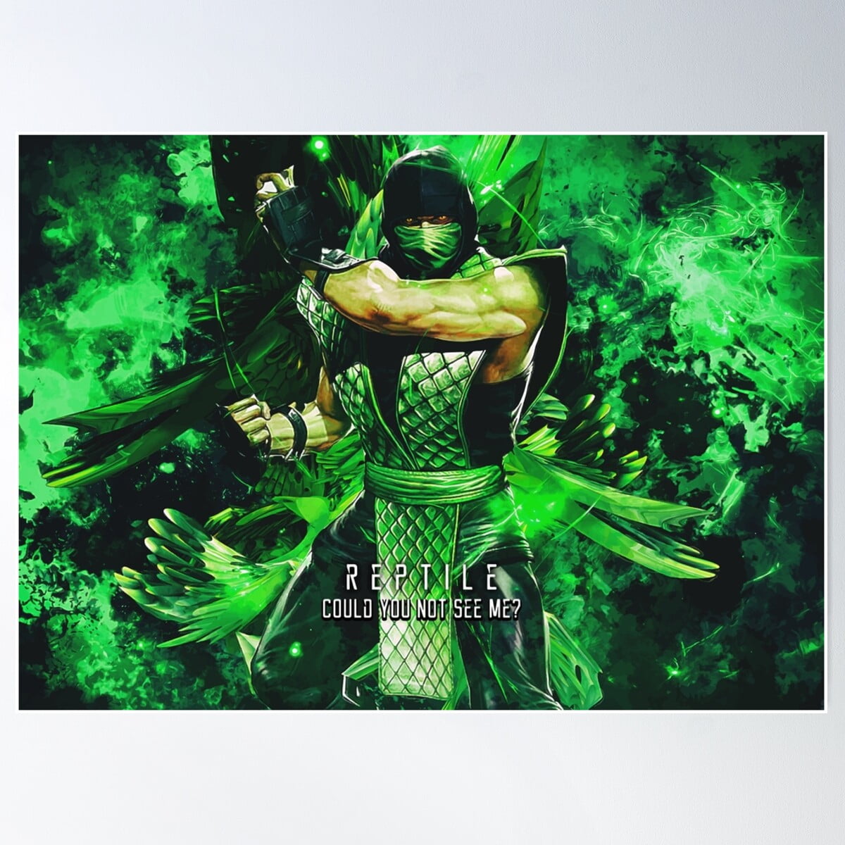 Mortal Kombat Reptile Poster Wall Art, Modern Wall Decor For Living ...
