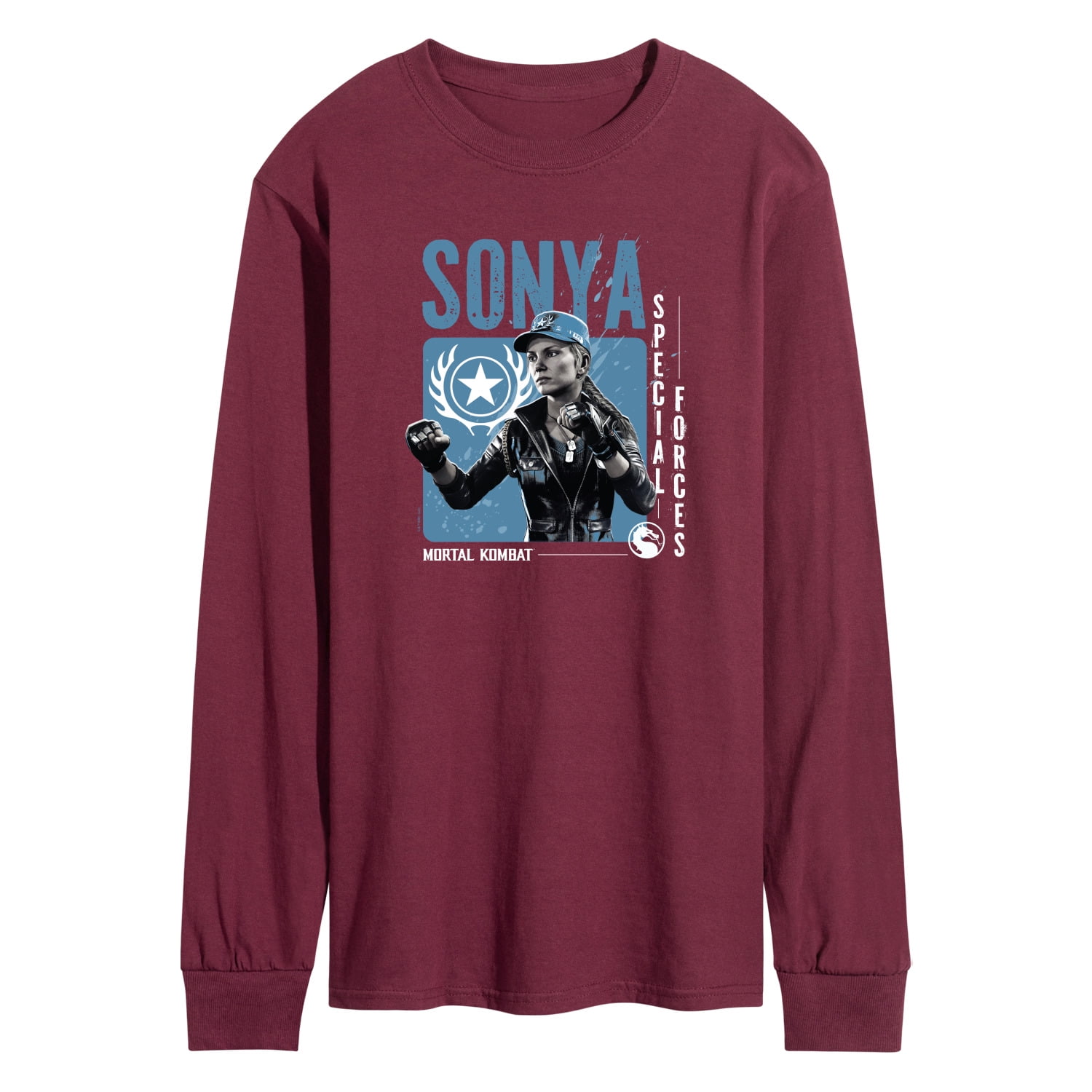 Mortal Kombat - Sonya Mortal Kombat - Adult Long Sleeve Tee - Walmart.com