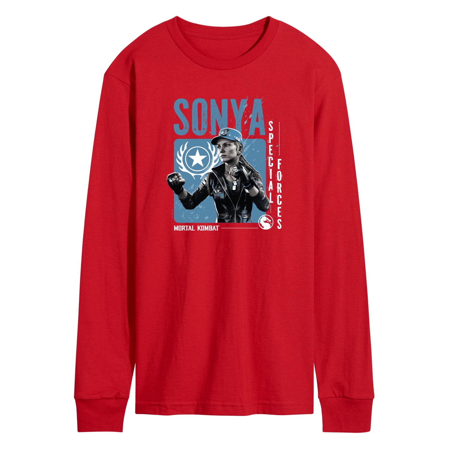 Mortal Kombat Sonya Mortal Kombat Adult Long Sleeve Tee
