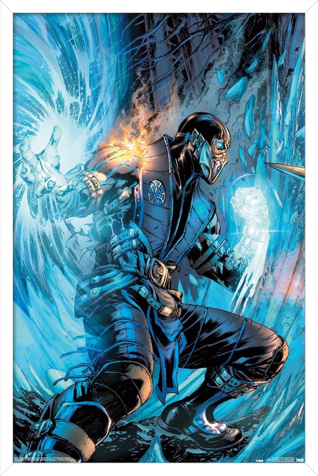 Mortal Kombat - Sub-Zero Comic Wall Poster, 22.375" x 34" Framed ...