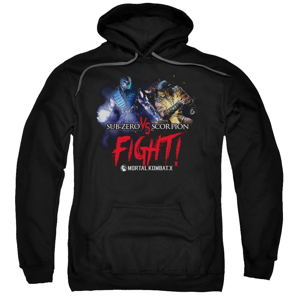 Mortal Kombat X Men's Fight Hooded Sweatshirt Small Black - Walmart.com