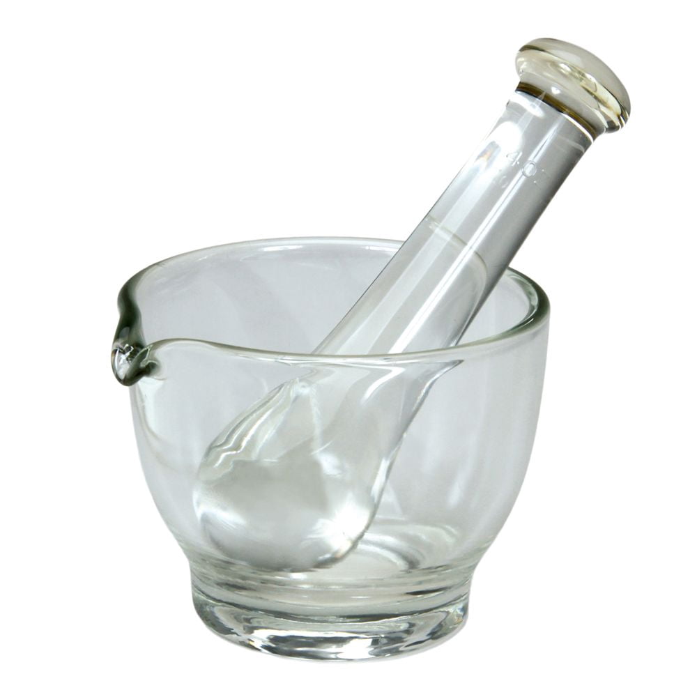 Mortar And Pestle, Glass, 4 Oz, Extra Heavy - Walmart.com