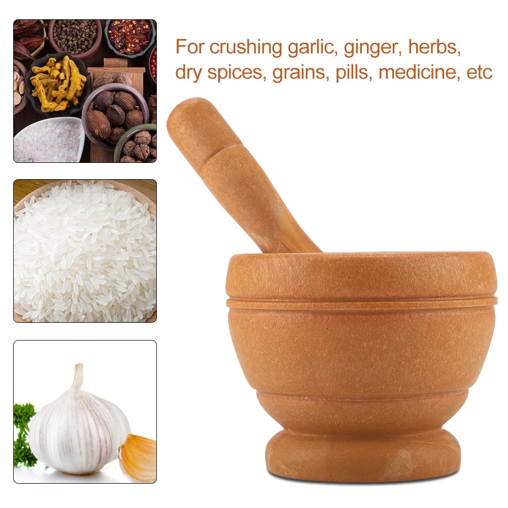 6 Inch Plastic Mortar Pestle Set for Kitchen, Home, Pharmacies and ...