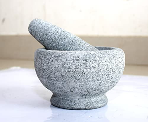 Mortar and Pestle Set for Spices, Okhli Masher, Khalbatta, Kharal ...